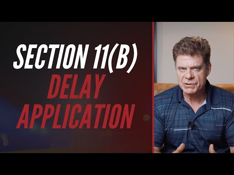 SECTION 11(B) DELAY APPLICATION | Kruse Law Firm